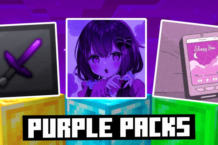 Top 5 Purple PvP Texture Packs For Minecraft Bedrock 26.1! (FPS Boost ...